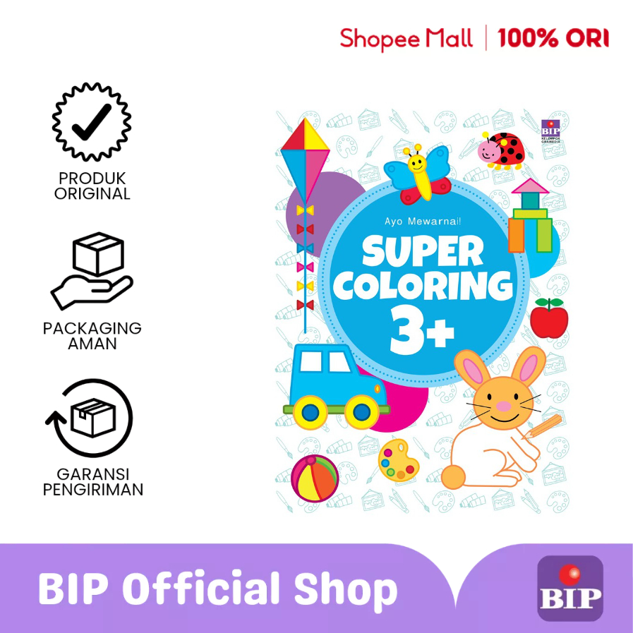 Jual BIP - Super Coloring 3+ : Ayo Mewarnai !-(Rg) | Shopee Indonesia