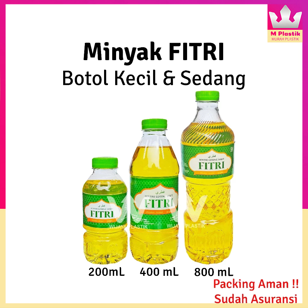 Jual Minyak BOTOL Mini [FITRI] 200 400 800 mL 5L --- @Botol | fitri ...