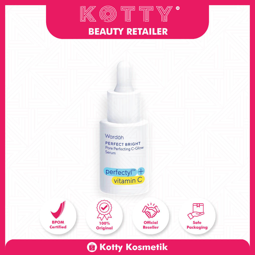 Jual Kotty Kosmetik - WARDAH Perfect Bright Perfectyl + Vitamin C Pore Perfecting C-Glow Serum ...