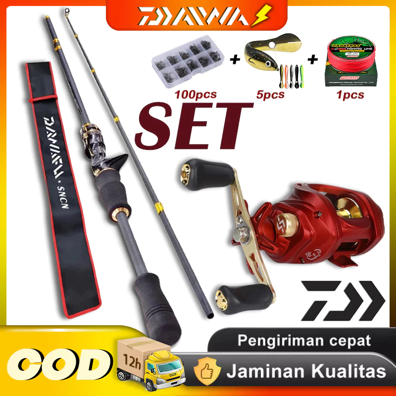Jual DAIWA pancing bc 1 set Reel BC Gulungan Pancing Casting Joran ...