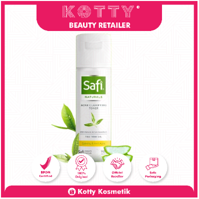 Jual Kotty Kosmetik - SAFI NATURALS Acne Clarifying Toner Tea Tree Oil ...