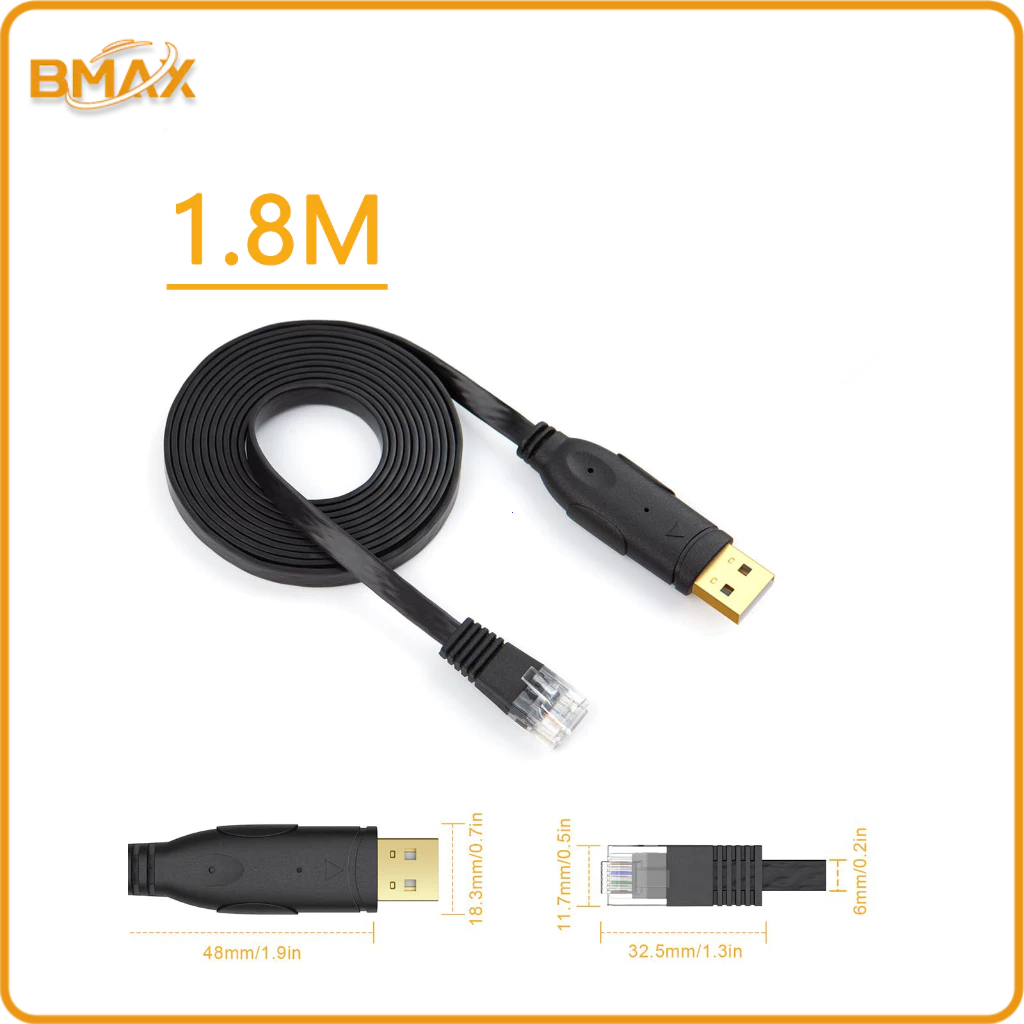 Jual Kabel / Cable Console / Konsol Cisco FTDI USB To RJ45 1.8 Meter ...