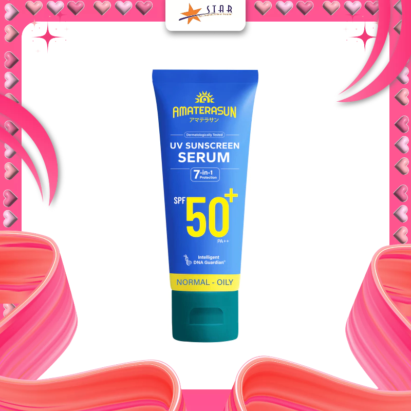Jual * STAR * AMATERASUN UV Sunscreen Serum ( Biru Tua ) SPF 50+ PA++ ...