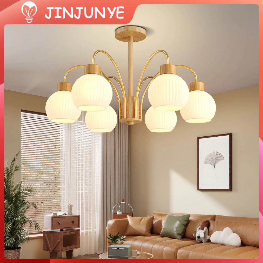 Jual Lampu Gantung Ruang Tamu Gaya Nordic Ceiling Chandelier 6 Kepala Lampu Gantung Modern ...