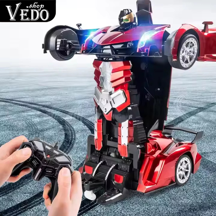Jual Robot Transformasi 35CM Mobil Robot Remote Control 2In1 Mainan ...