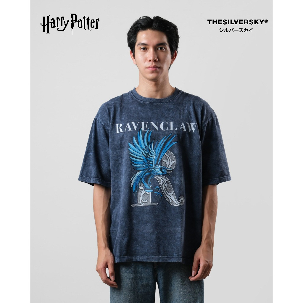 Jual Thesilversky Ravenclaw Navy Oversized Washed T-shirt | Official ...