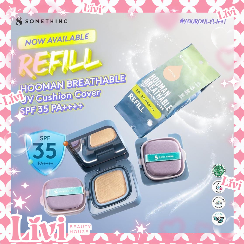 Jual LIVI - (REFILL HIJAU) Somethinc Hooman Breathable UV Cushion Cover ...