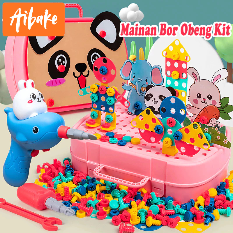 Jual Mainan Bor Listrik Anak Mainan Tool Box Set Lengkap Mainan Tool ...