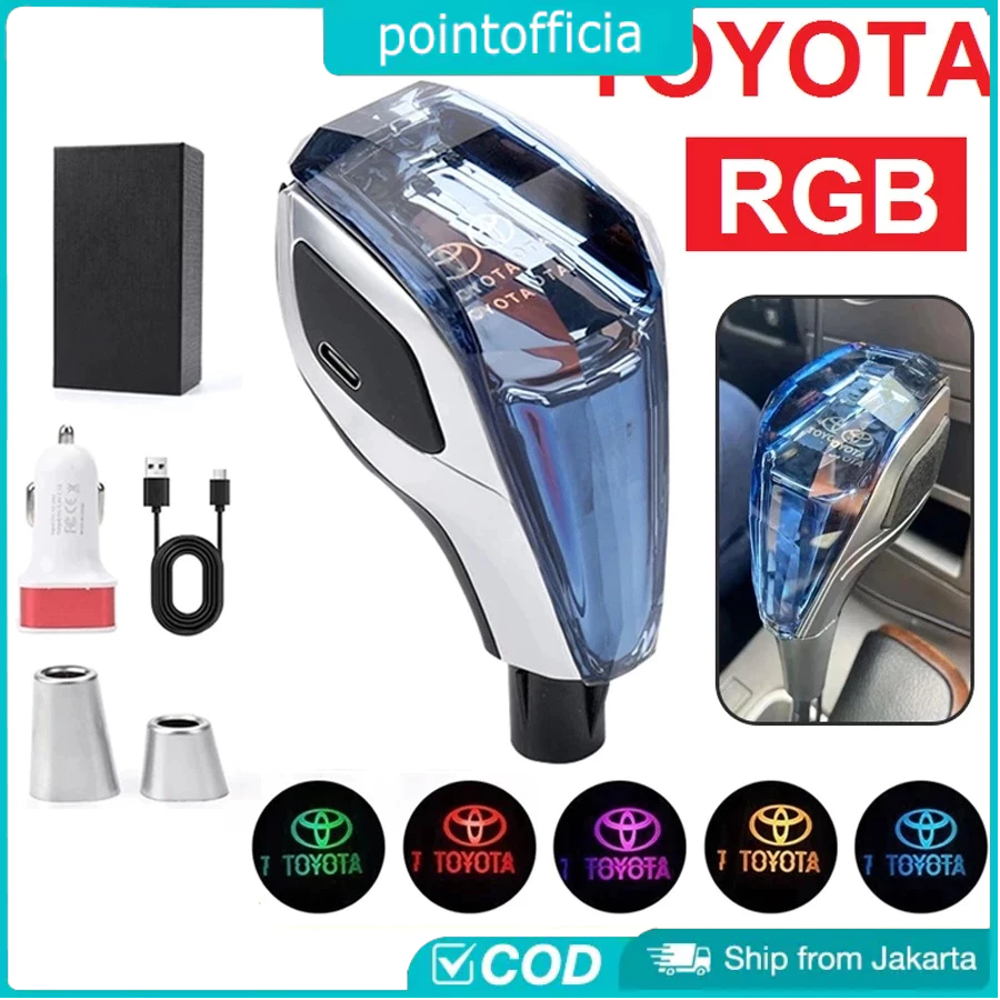 Jual Shift Knob Crystal Car Toyota Suzuki Led Light Transmisi Otomatis ...