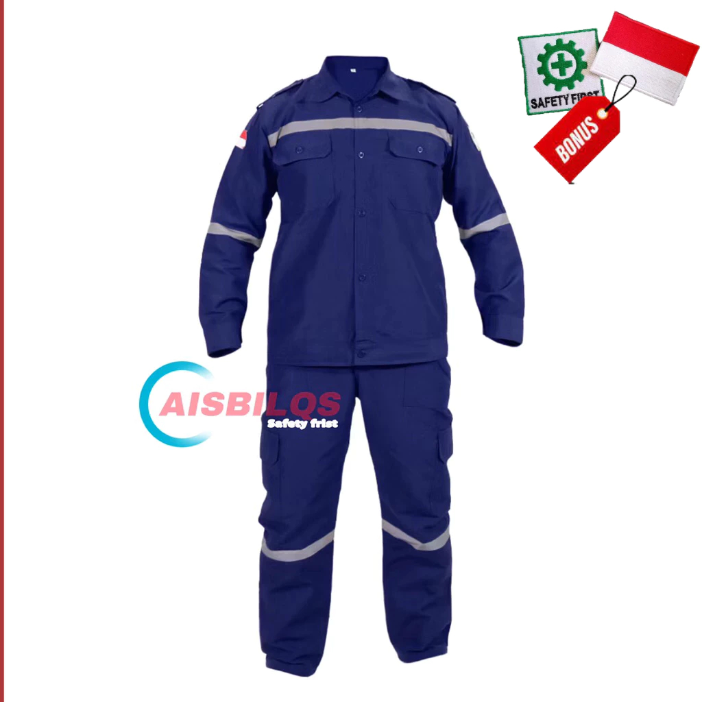 Jual Wearpack Safety Welder Model Setelan Seragam Kerja Proyek Bengkel ...