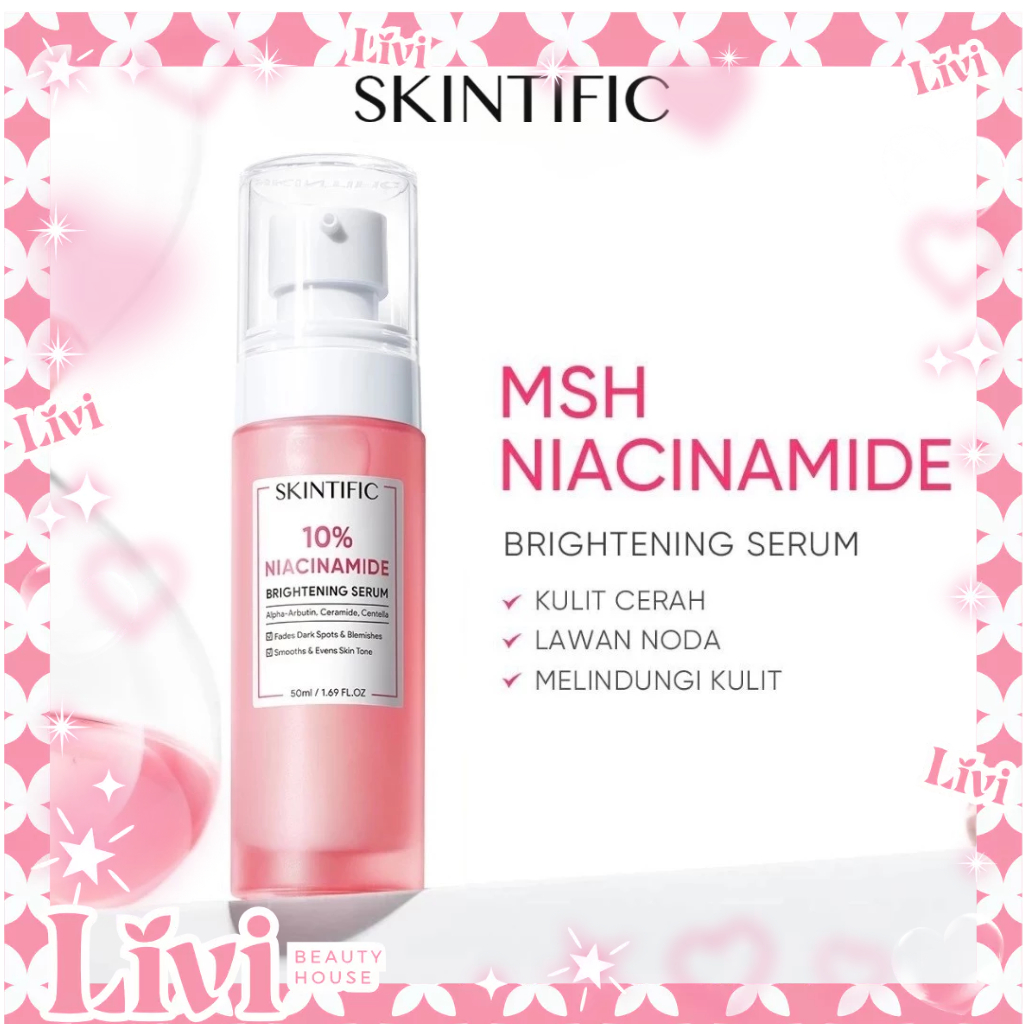 Jual LIVI - SKINTIFIC 10% Niacinamide Brightening serum 50ml | Shopee ...