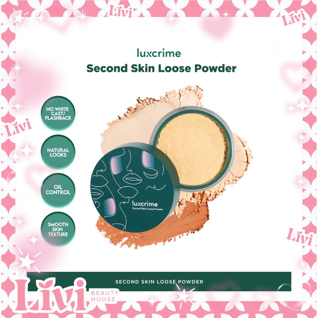 Jual LIVI - Luxcrime Second Skin Loose Powder - Bedak Tabur Mencerahkan ...