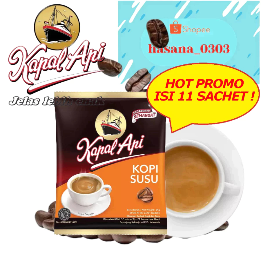 Jual Kapal Api Kopi Susu 11 SACHET | Shopee Indonesia