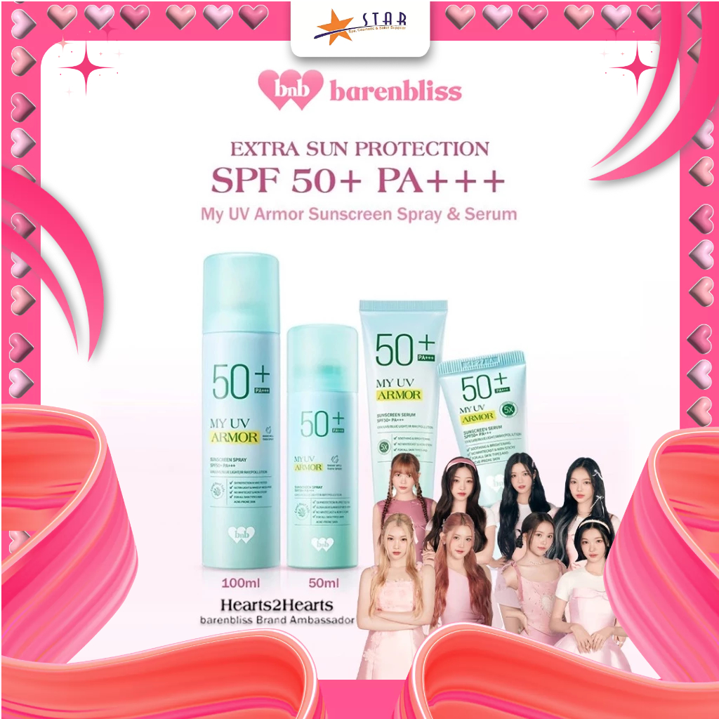 Jual * STAR * BNB Barenbliss My UV Armor Sunscreen - SPF50+ PA ...