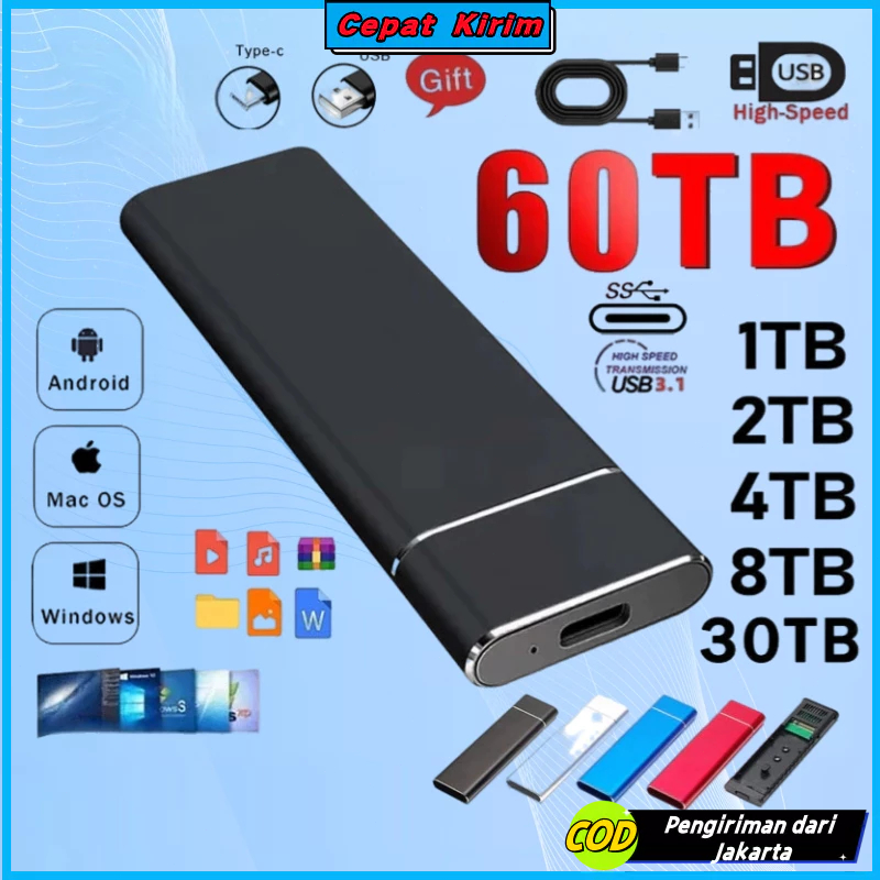 Jual SSD Laptop Portable SSD External SSD Eksternal 4TB SSD Eksternal ...