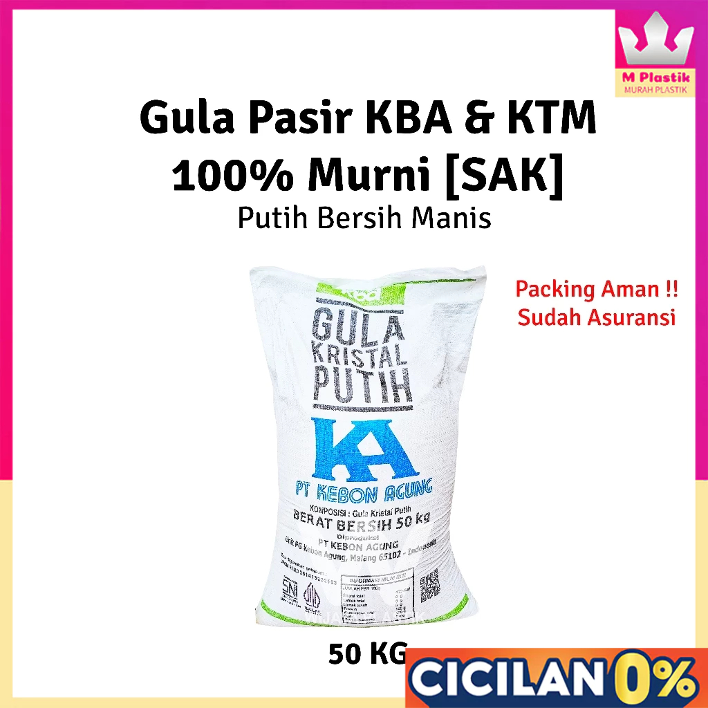 Jual [1 SAK] Gula Pasir 20 24 50 KG @SAK DUS | KBA KTM lokal murni ...