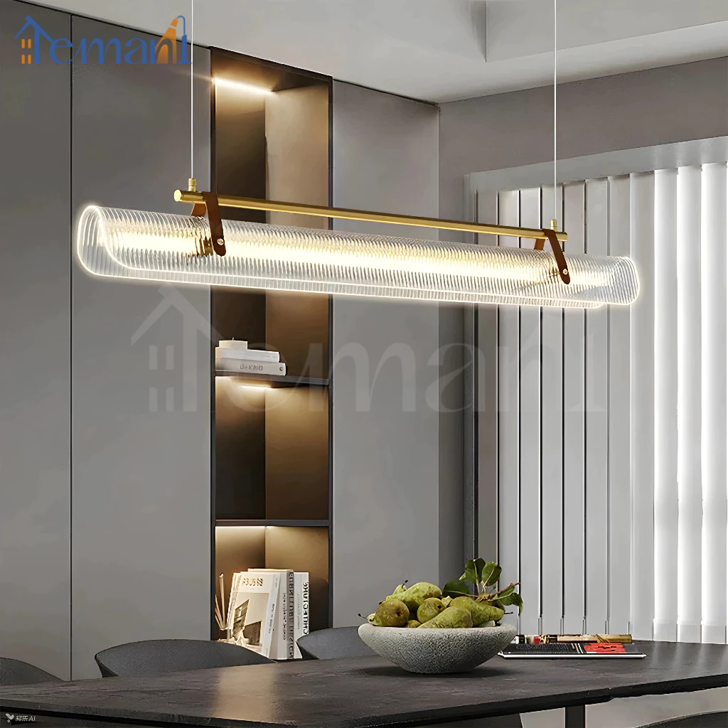 Jual Lampu gantung minimalis Modern 120cm LED 3 Warna lampu hias Gantung Lampu Meja Makan untuk ...