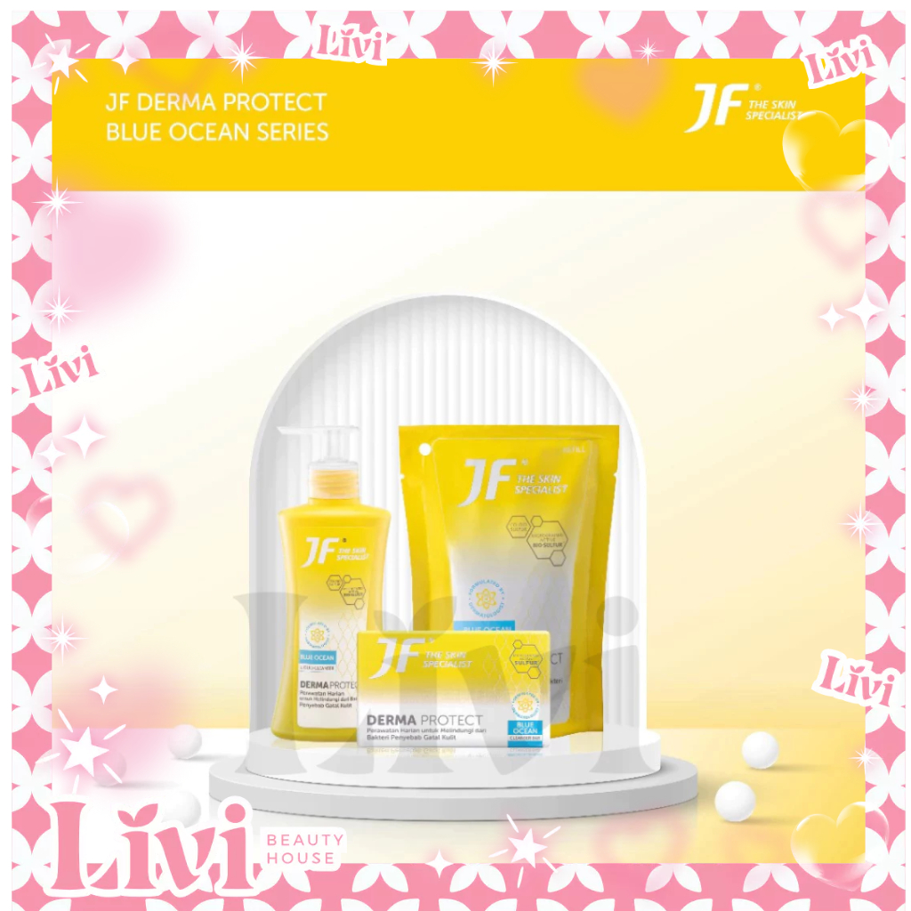 Jual LIVI - JF Derma Protect Blue Ocean Liquid Cleanser(BIRU) | Shopee ...