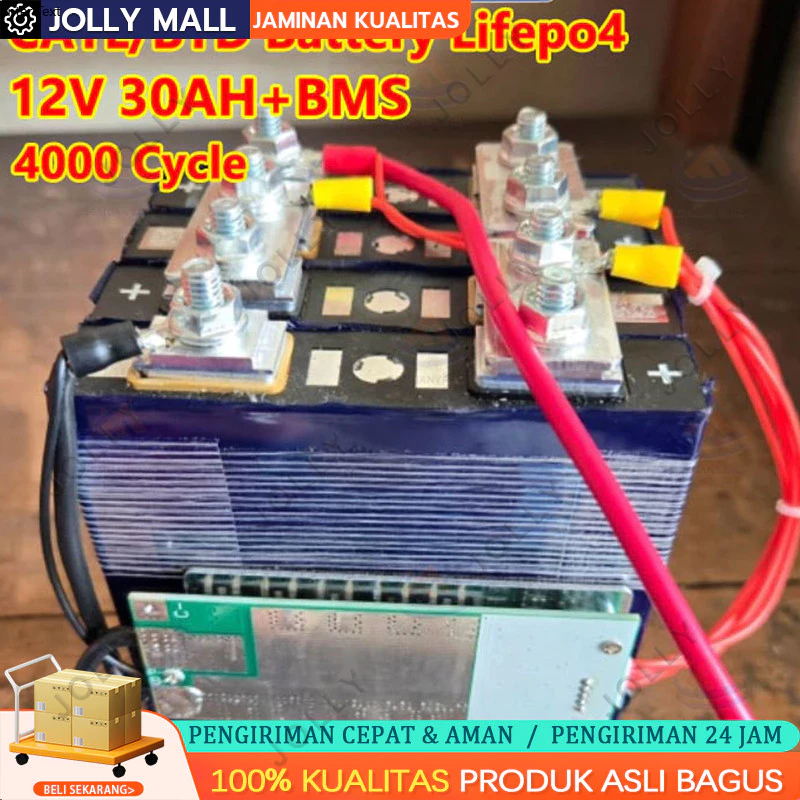 Jual 100% Baterai Baru 2025 CATL/BYD Battery Lifepo4 12v 120ah/100AH Battery Lifepo4 12v 120ah ...