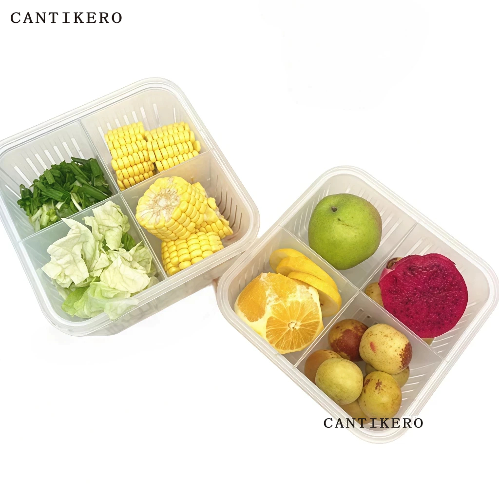 Jual Kotak Filter Makanan 4 In 1/Kotak Penyimpanan Makanan/Wadah Buah ...