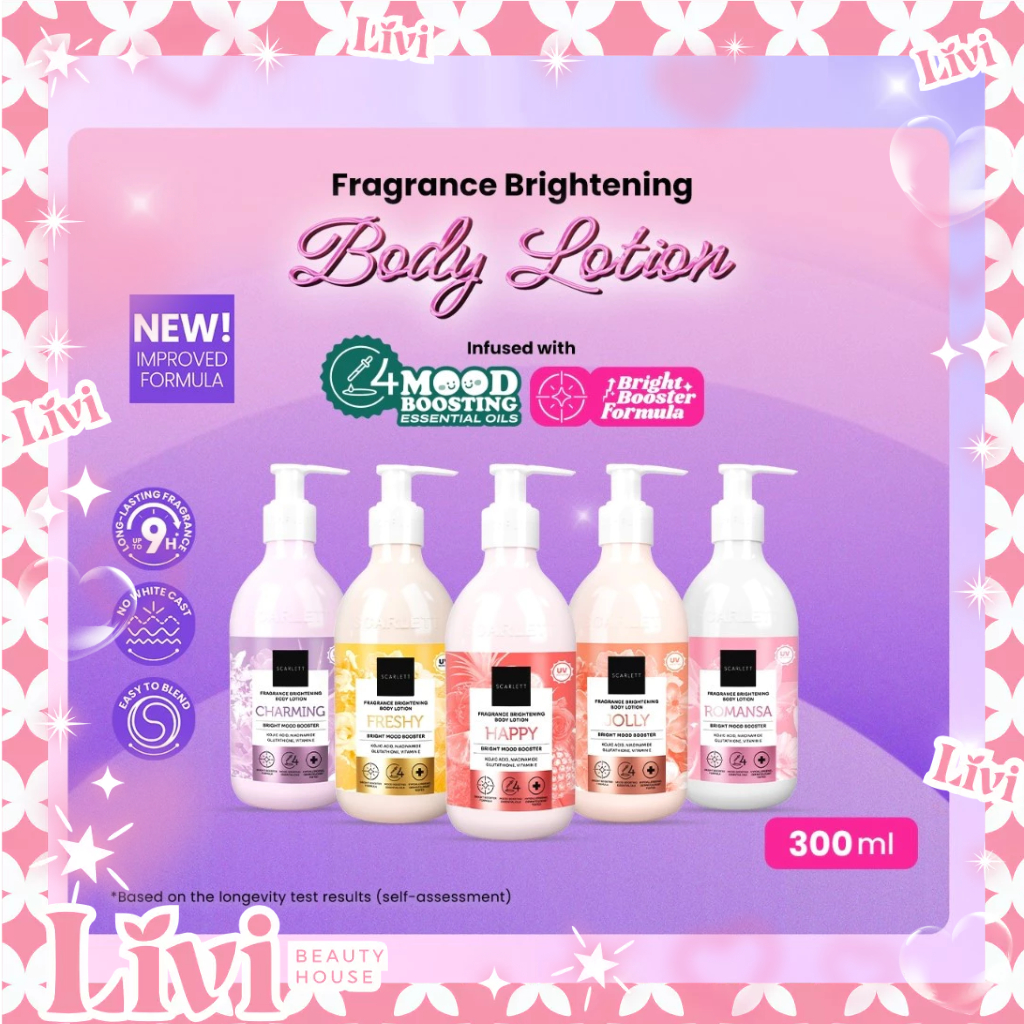 Jual LIVI - Scarlett Bright Mood Booster Body Lotion 300ml | Shopee ...