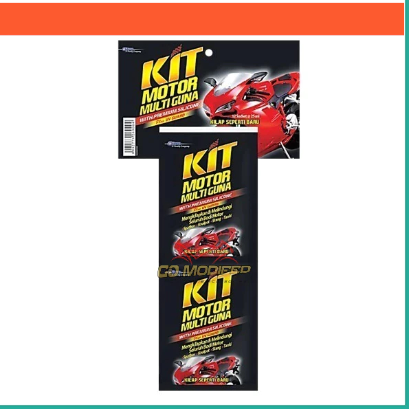 Jual Kit Motor Multiguna 25 ml x 12 Sachet Kit Pengkilap Body Motor ...