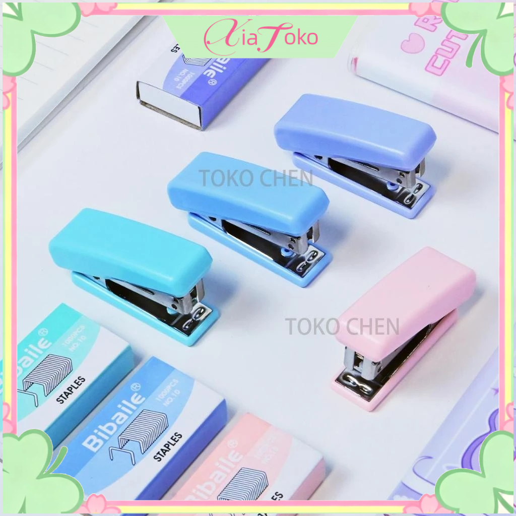 Jual Bibaile Stapler Set / Hekter Kecil Kemasan Box Unik / Set Staples ...