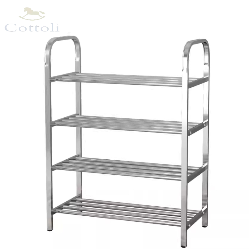 Jual Cottoli Rak Sepatu Stainless Steel Anti Karat Tempat Sepatu Sandal Mudah Kuat 3/4/5/6 ...