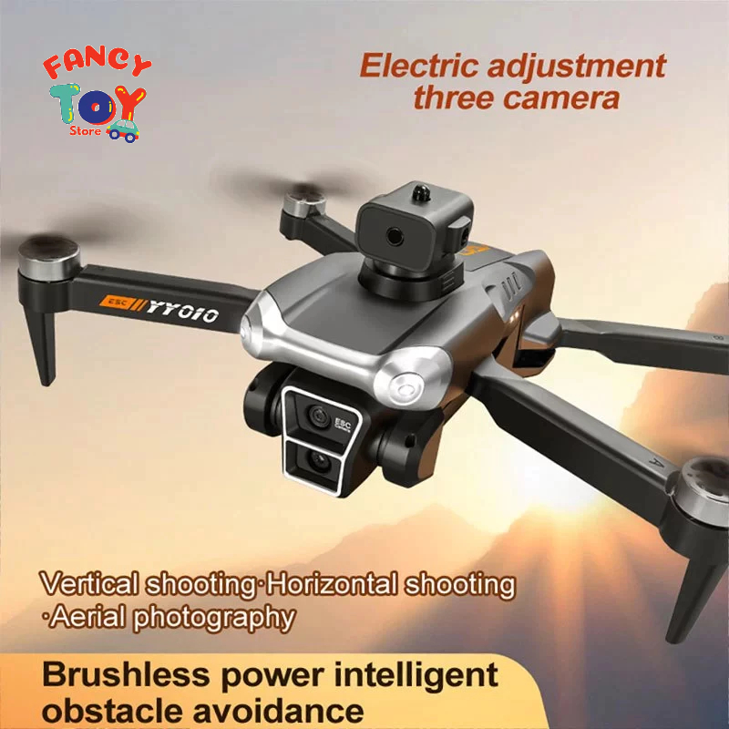 Jual Drone YY010 4K HD Dual Kamera WIFI FPV Anti Tabrakan Penerbangan Stabil Brushless Motor ...
