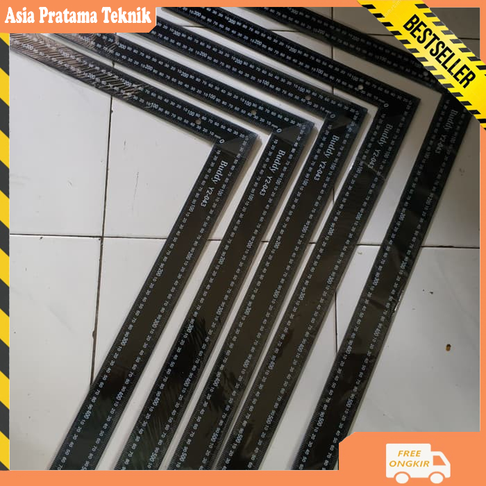 Jual Penggaris Siku 40cm x 60cm Tukang Siku Teknik Besi Flat 400 mm x ...