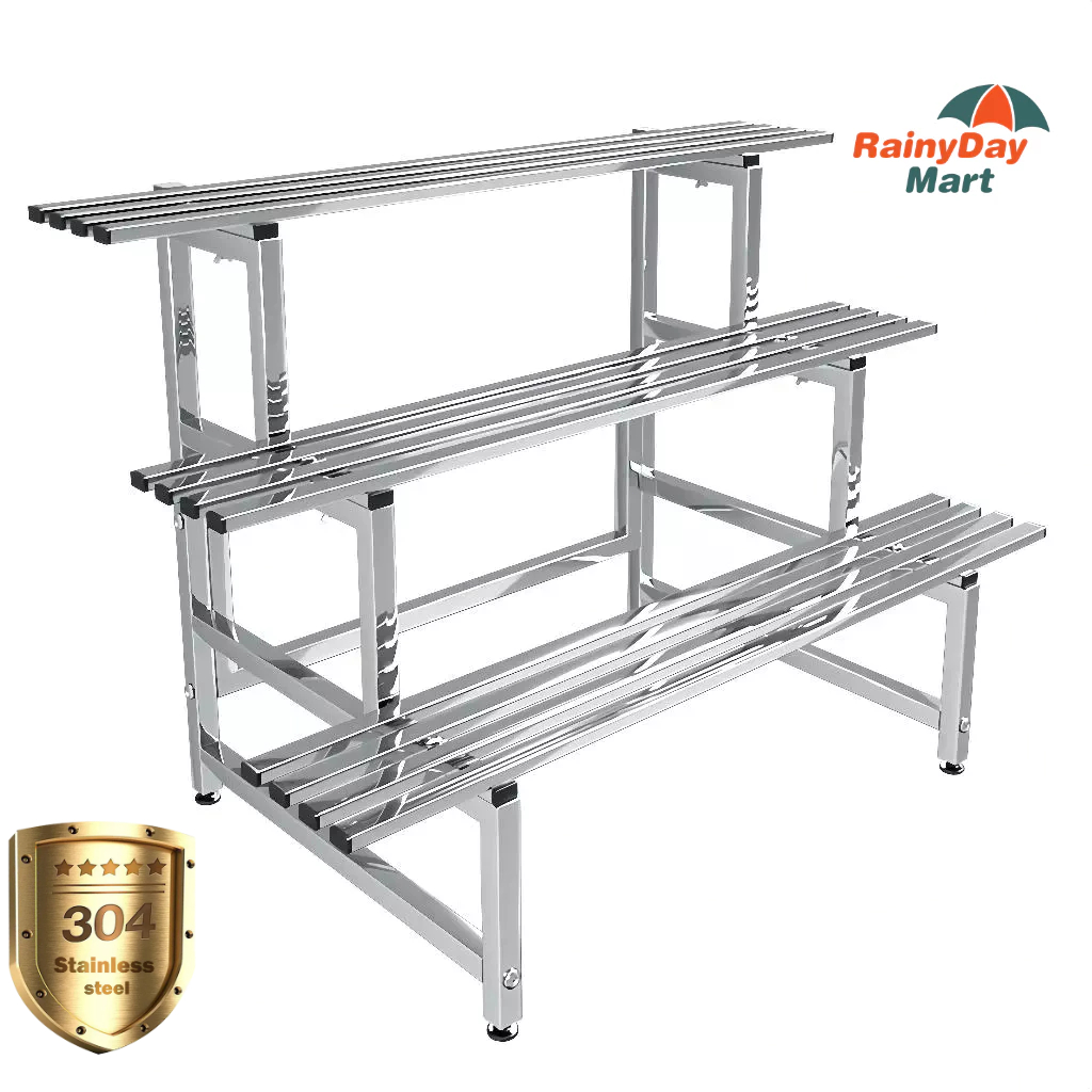Jual Baja Karbon/Stainless Rak Tanaman 2/3 Susun Rak Bunga Serbaguna ...