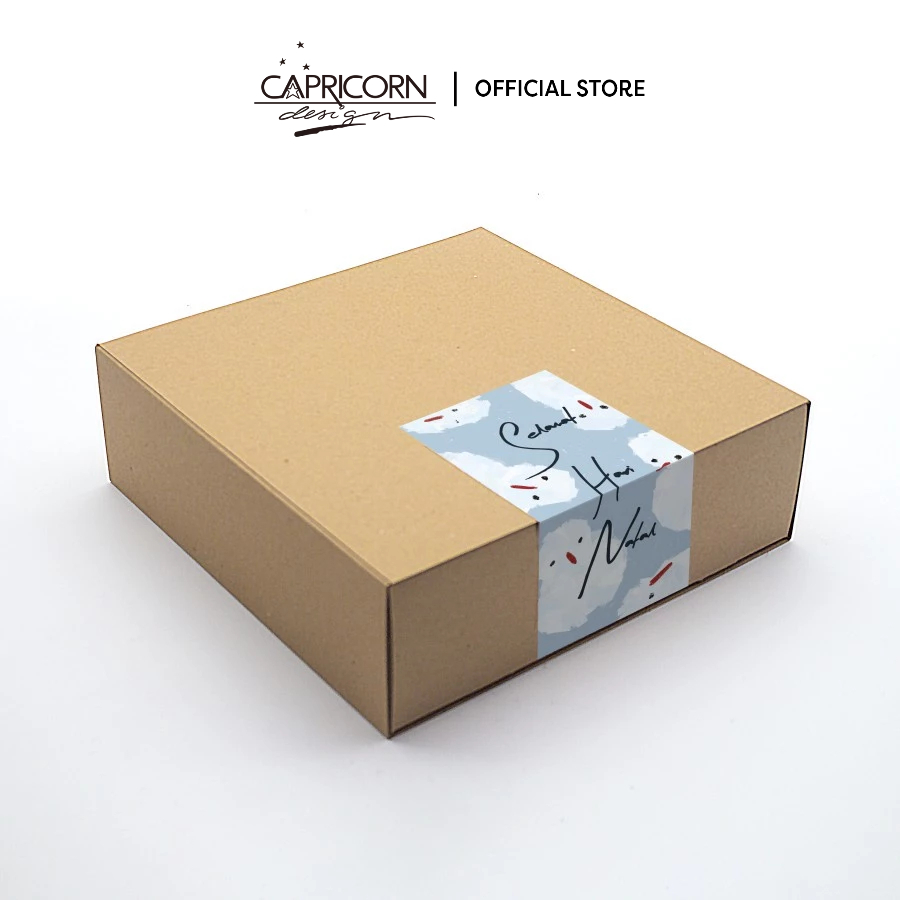 Jual Capricorn Design Sticker Box Label Christmas Natal isi 1 - SNP 003 ...