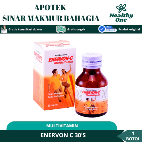 Jual ENERVON C 30 CAPLET MULTIVITAMIN | Shopee Indonesia