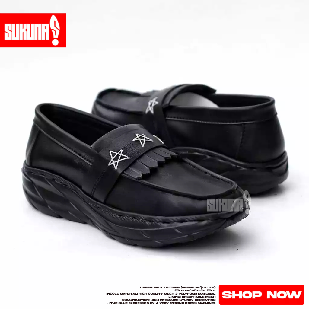 Jual Sepatu Sneakers Loafers Formal Pantofel HItam Kerja Pria - VELKAN ...