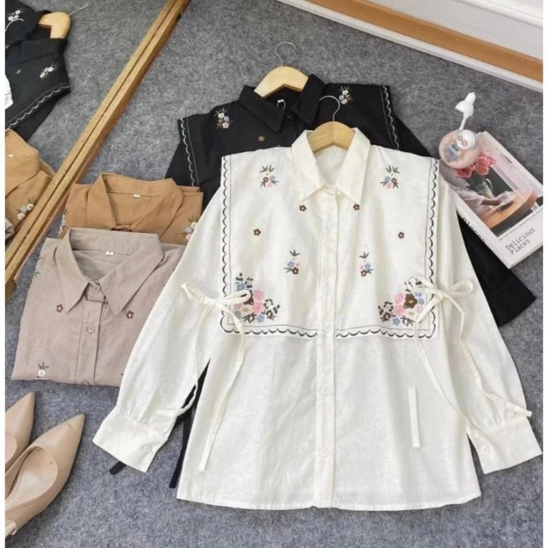 Jual NARIKA SHIRT - KEMEJA BORDIL BAHAN LINEN PREMIUM TERLARIS 2025 ...