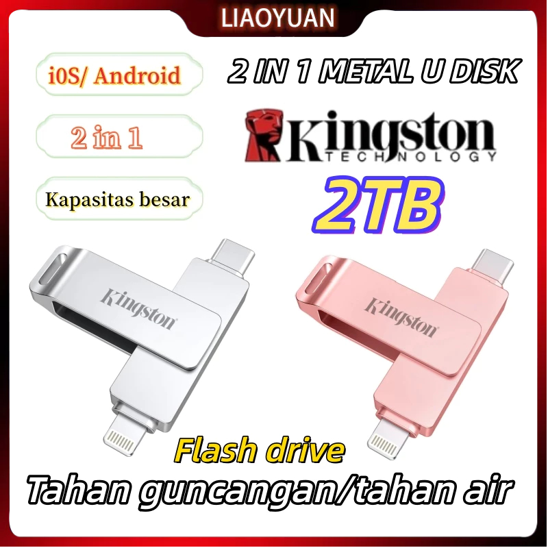 Jual Flashdisk Ponsel 2 in 1 IOS Typec OTG Metal Flashdisk 32GB 64GB ...