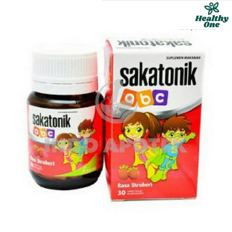 Jual SAKATONIK ABC STRAWBERY 30 TABLET | Shopee Indonesia