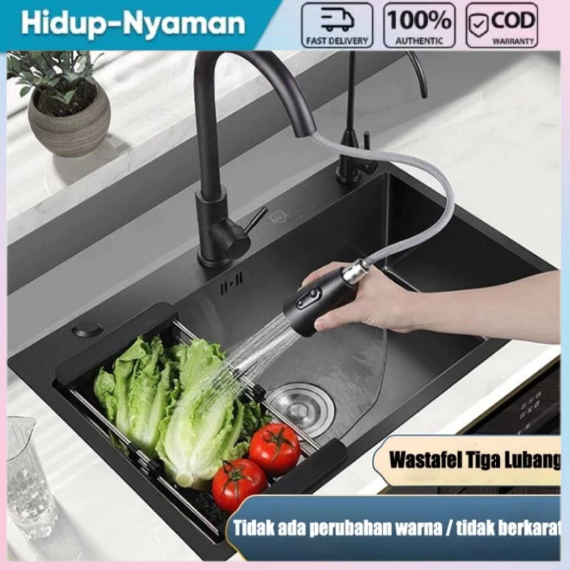 Jual Kitchen Sink Wastafel Stainless Steel Bak Cuci Wastafel Dapur ...