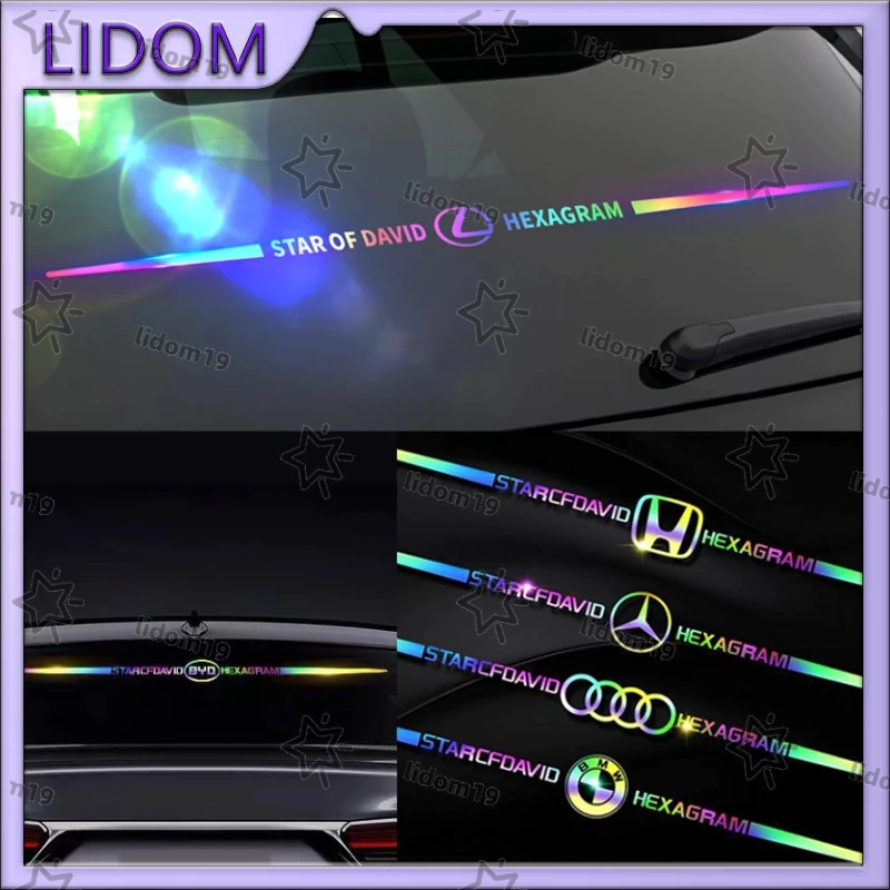 Jual [65CM] Stiker Laser Mobil Sesuai Merek Hologram 3D Stiker ...