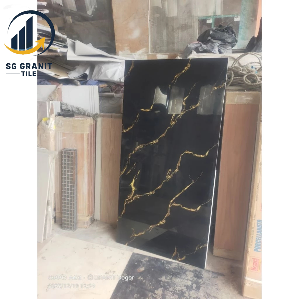 Jual Granit lantai 60x120 motif hitam marbel gold | Shopee Indonesia