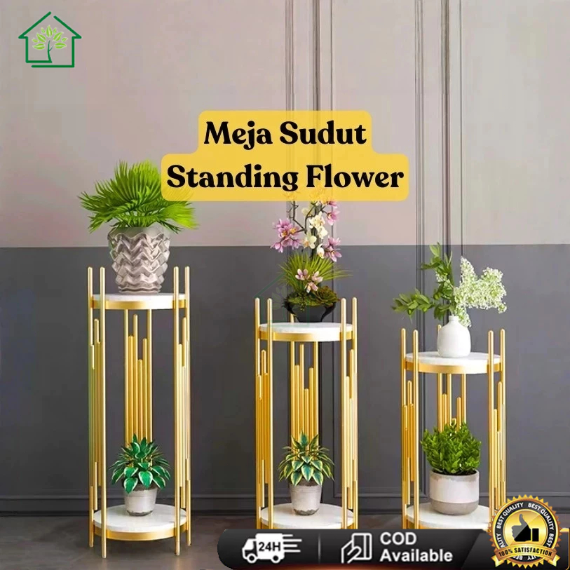 Jual Meja Sudut Standing Flower Cofee table Standing Pot Meja Hias Meja ...
