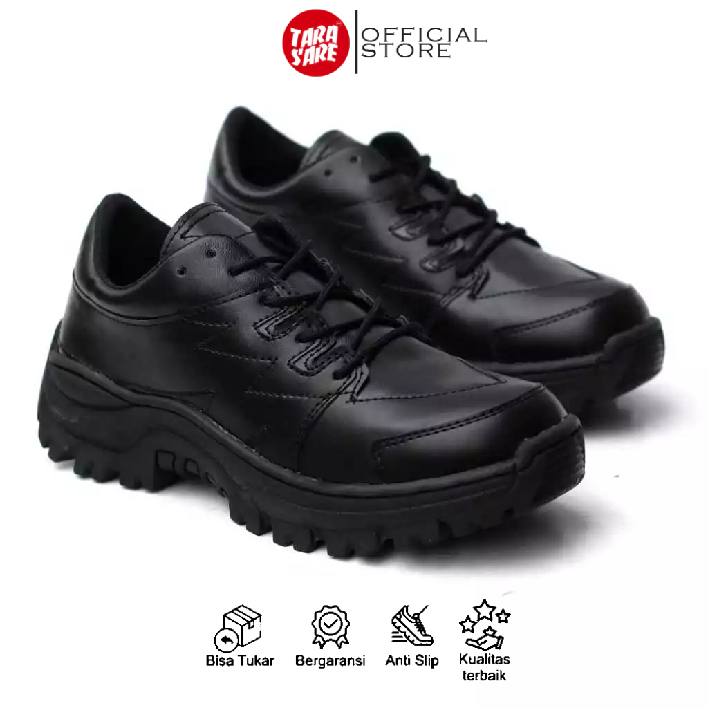 Jual Sepatu Pria Trekking Hiking Black Sneakers Pria Sole Chunky Tebal ...