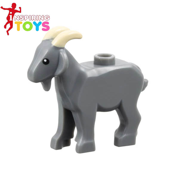 Jual Lego Goat with Black Eyes and Tan Horns Pattern | Shopee Indonesia