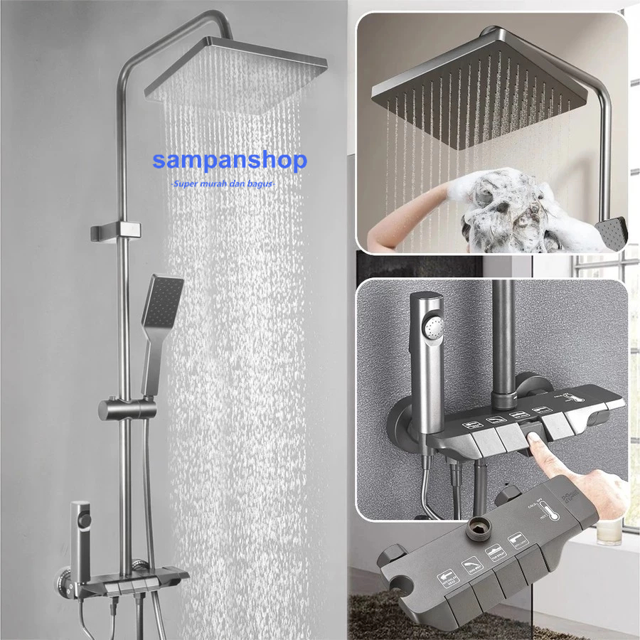 Jual Shower Set 4 In 1 Digital Display Shower Set 4in1 Digital Suhu ...