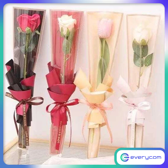 Jual [50 Lembar] Plastik Pembungkus Buket Satu Bunga Mawar | Shopee ...