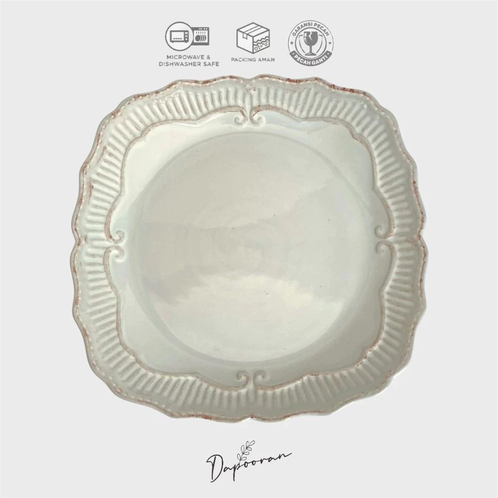 Jual Reverie Square Salad Plate/ Plate Cantik/ Piring Aesthetic/Piring ...