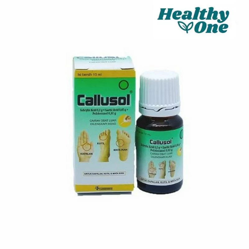 Jual Callusol 10ml Untuk kapalan kutil kulit mengeras | Shopee Indonesia