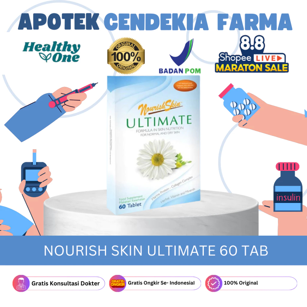 Jual NOURISH SKIN ULTIMATE 60 TABLET | Shopee Indonesia
