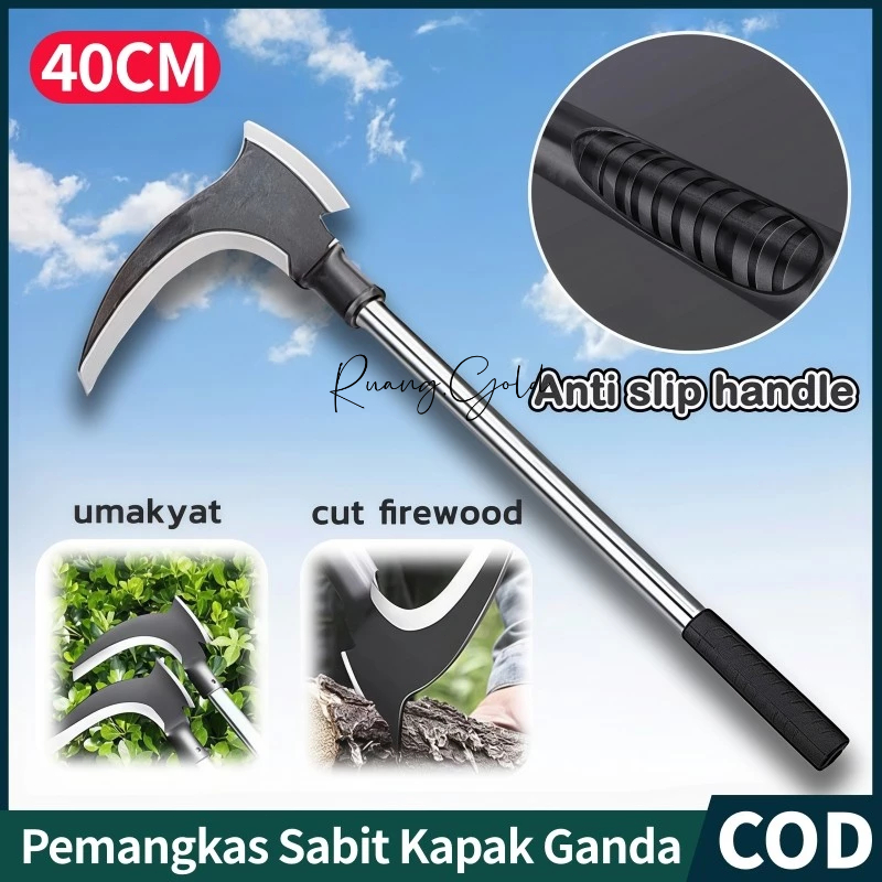 Jual Asli Alat Perkebunan /Ukuran besar Alat Sabit Kapak Ganda Baja ...