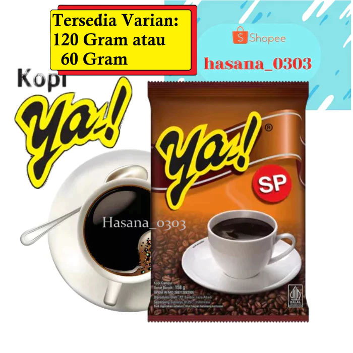 Jual Kopi YA SP 120 Gram - 60 Gram [ Kopi Bubuk ] TANPA BONUS GELAS ...